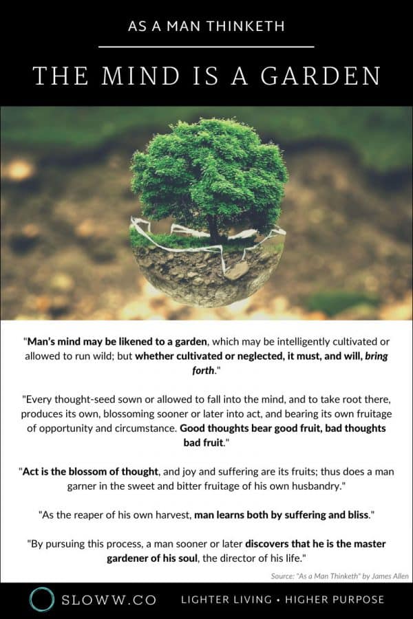 As a Man Thinketh by James Allen (Deep Summary + Infographic) | Sloww