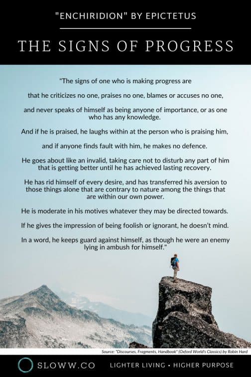 Enchiridion By Epictetus Deep Book Summary Infographic Sloww